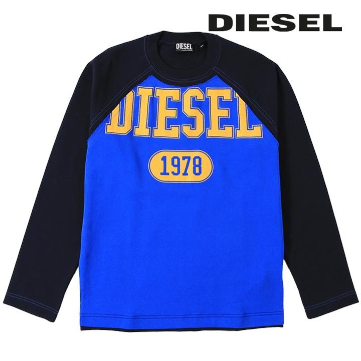 DIESEL ディーゼル スウェットシャツ トレーナー メンズ ロゴクラックプリント ラグランスリーブ 長袖 プルオーバー S-RAGLEN : 買っCiao!トゥット トゥット - 通販 ...