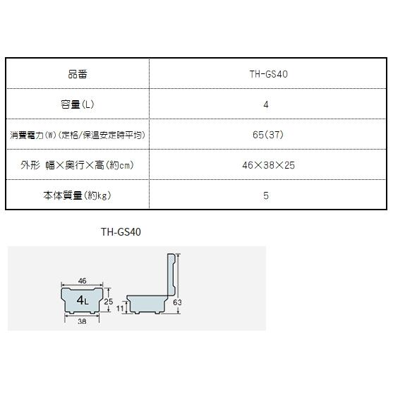 象印：業務用電子ジャー(ステンレス)（保温専用・2升）/TH-GS40-XA : メロウハウス - 通販 - Yahoo!ショッピング