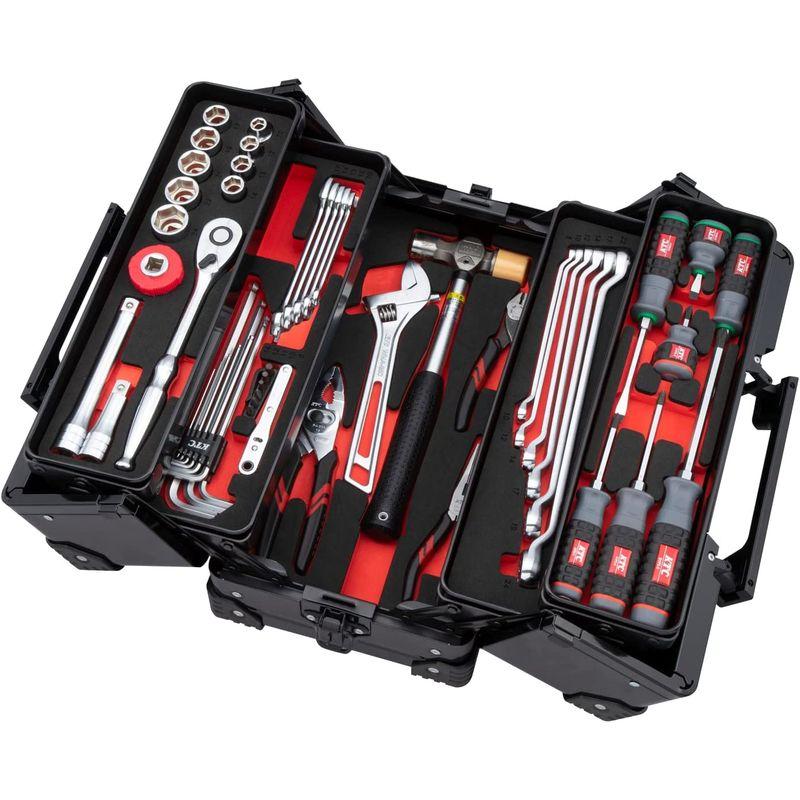 KTC 京都機械工具 2023 SKセール 52点組 12.7SQ 自動車整備 スタンダード 持ち運び工具セット ブラック SK45223W 【日本向け正規品】 日本製 2ウェイ *送料・関税 ...