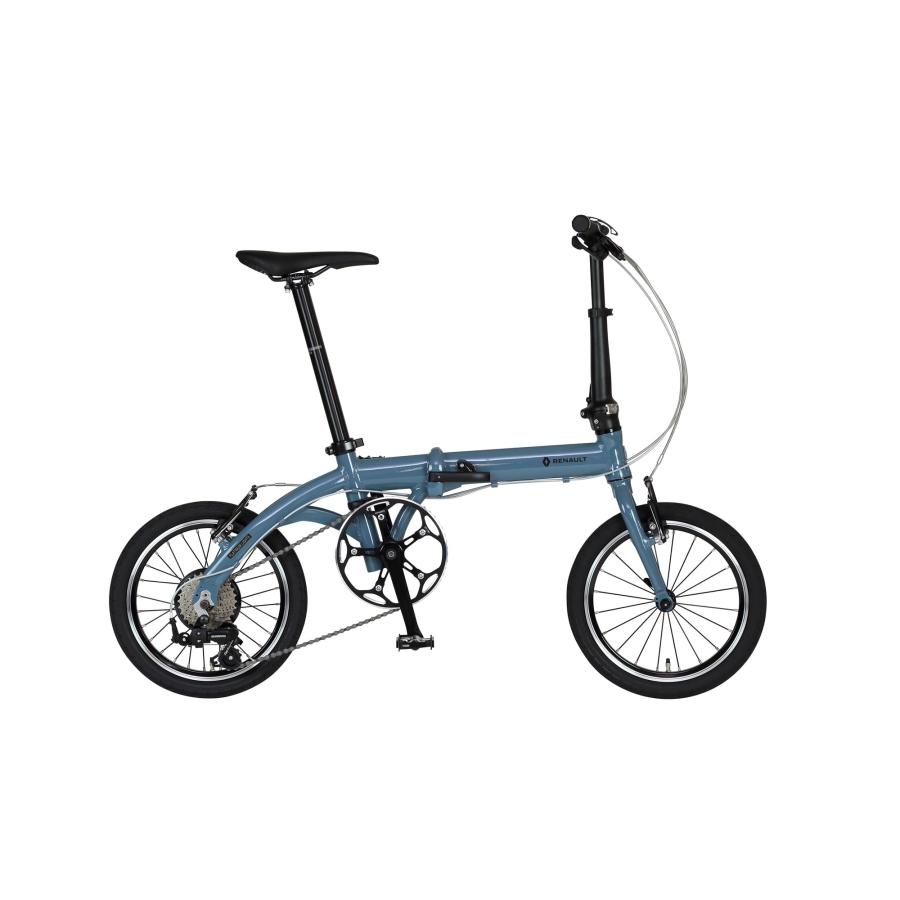 ルノー(RENAULT) 軽量・コンパクト 8.8kg 16インチ 7段変速搭載 折りたたみ自転車 PLATINUM LIGHT8 ブルー : 20240216001340-00056 ...