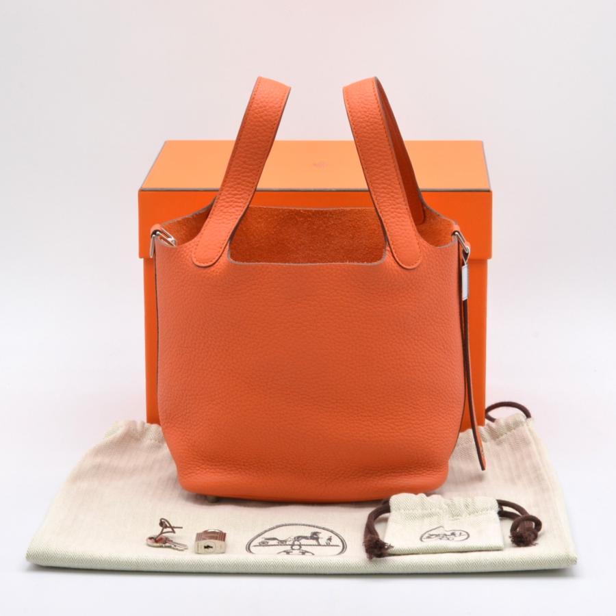 HERMES エルメス ピコタンロックPM オレンジ トリヨンクレマンス Y刻 シルバー金具 ハンドバッグ レディース【中古】【超美品】 : Clockwise クロックワイズ - 通販 ...