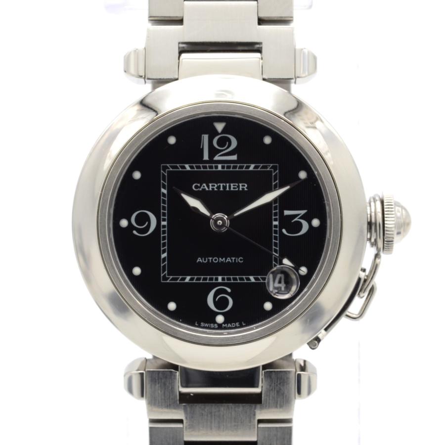CARTIER カルティエ パシャC W3106099 デイト SS AT/自動巻 黒文字盤 メンズ腕時計 ヴィンテージ【中古 ...