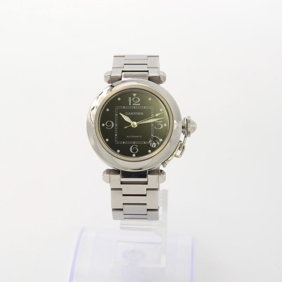 CARTIER カルティエ パシャC W3106099 デイト SS AT/自動巻 黒文字盤 メンズ腕時計 ヴィンテージ【中古 ...