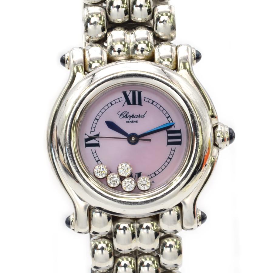 CHOPARD ショパール ハッピースポーツ 27/8250-23 5Pダイヤ クォーツ SS パープルシェル文字盤 レディース腕時計【中古】 : Clockwise クロックワイズ - 通販 ...