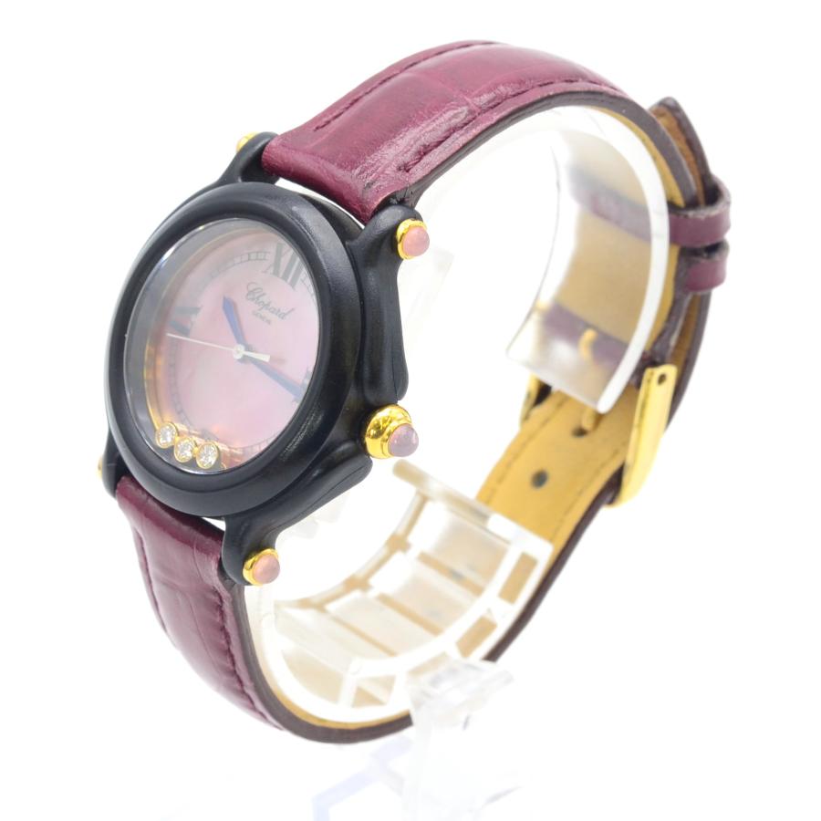 CHOPARD ショパール ビーハッピー 27/7777 3Pダイヤ クォーツ ピンクシェル文字盤 レディース腕時計 贈り物 ギフト 【中古】 : Clockwise クロックワイズ - 通販 ...