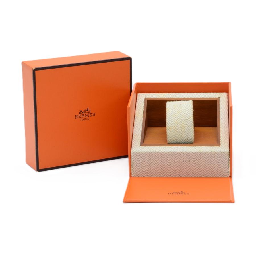 HERMES エルメス Hウォッチ HH1.201 クォーツ QZ GP×革 シルバー文字盤 スクエア ヴィンテージ レディース腕時計 【中古】 : Clockwise クロックワイズ ...