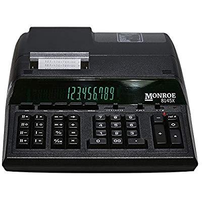 (1) Monroe 8145X 14-Digit Printing Calculator with Dual Memory Functio ...