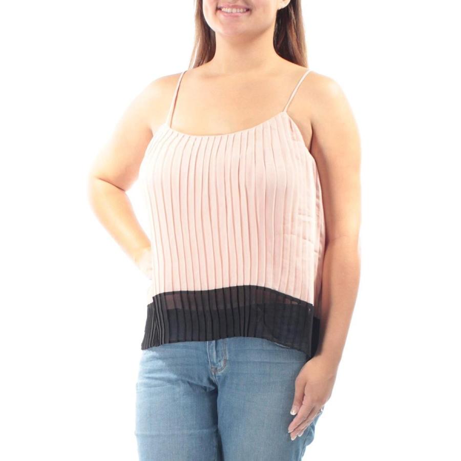 Bar III Womens Chiffon Colorblock Cami Pink L :20190611011052-01020-b ...