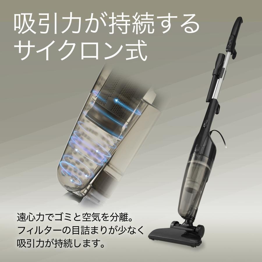 【期間限定価格！】【公式】掃除機 サイクロン 自立式 TC-E123JBK ブラック ｜ツインバード TWINBIRD サイクロンスティック型 ...