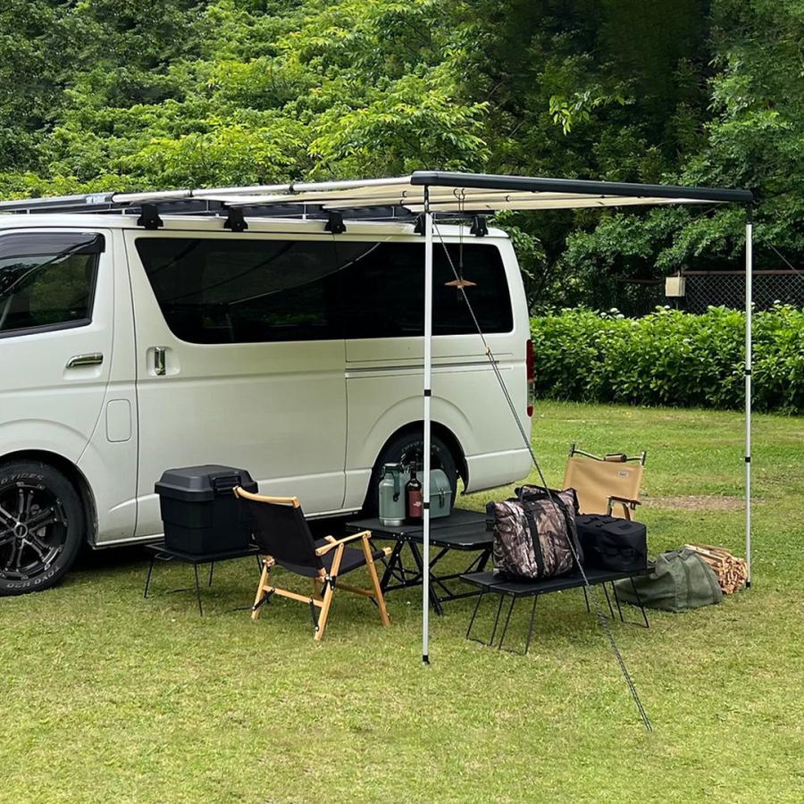 ルーフラック ルーフキャリア タイニーハイドアウト フラット 幅1200 アルミニウム 車カスタム ハイエースカスタム TiNY HydEouT The "FLAT" 1200 ACT2 ...