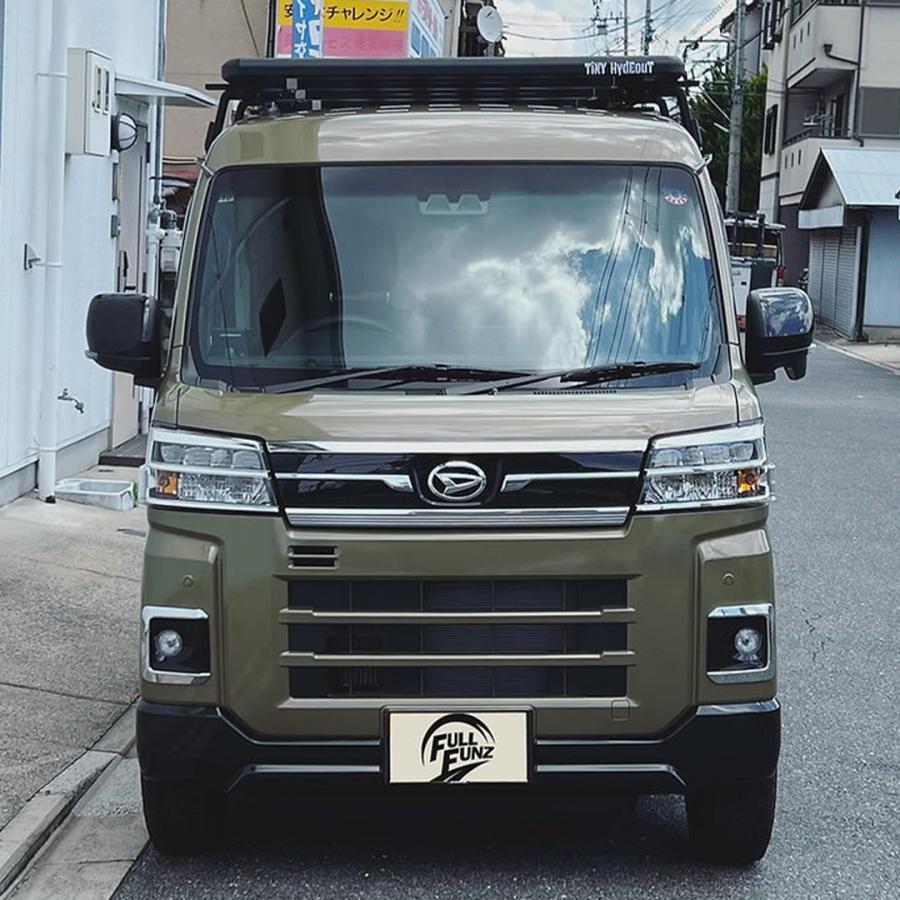ルーフラック ルーフキャリア タイニーハイドアウト フラット 幅1200 アルミニウム 車カスタム ハイエースカスタム TiNY HydEouT The "FLAT" 1200 ACT2 ...