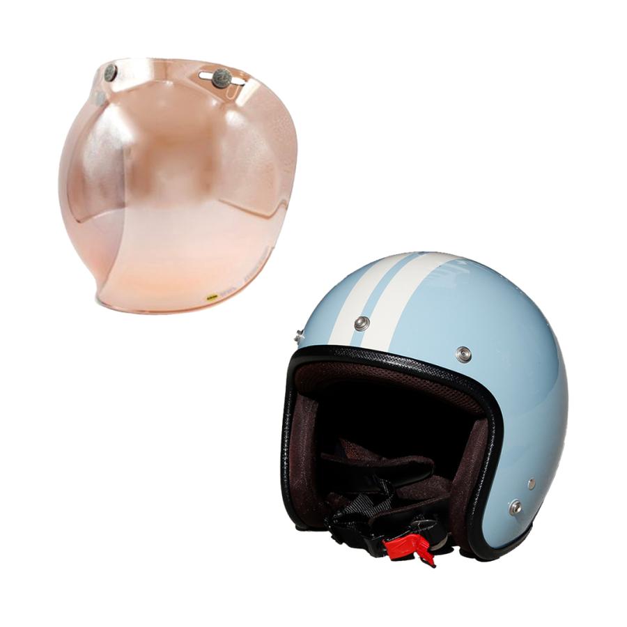 TWR ジェットヘルメット (プコブルー) ＆ バブルシールド (FMパーシモン) セット GB350 クロスカブ ジョルノ TWR＆72JAMコラボ : 輸入バイクパーツ卸ツイントレード ...