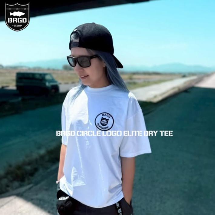 バスブリゲード コットンドライTEE BASS BRIGADE BRGD CIRCLE LOGO ELITE DRY TEE BBDT-L-A73 UVカット 吸汗速乾 ストレッチ素材 バス ...