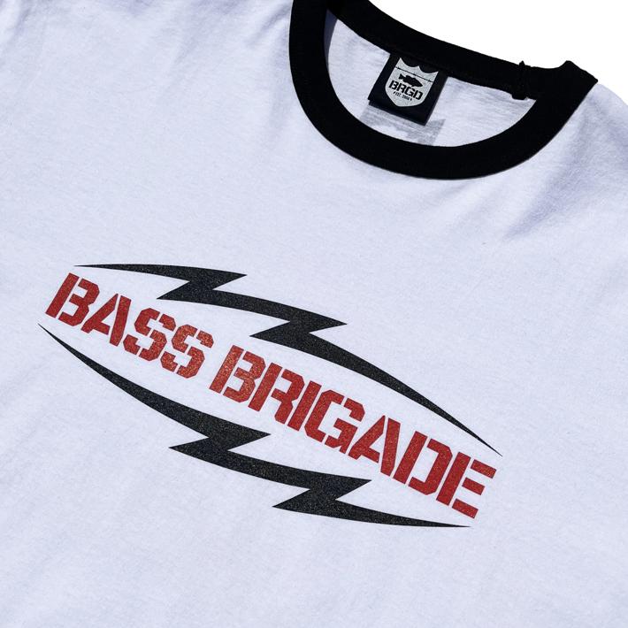 バスブリゲード Tシャツ リンガーTシャツ BASS BRIGADE Bolt Word Mark Ringer Tee バスフィッシング デプス バス釣り 釣り : bassbrigade ...