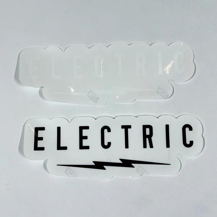 ステッカー ELECTRIC エレクトリック UNDERVOLT CLEAR STICKER- S (w11.5cm)【2色展開】 シール ...