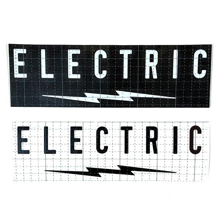 ステッカー ELECTRIC エレクトリック UNDERVOLT CUTING STICKER-S (w11.5cm)【2色展開】 シール ...