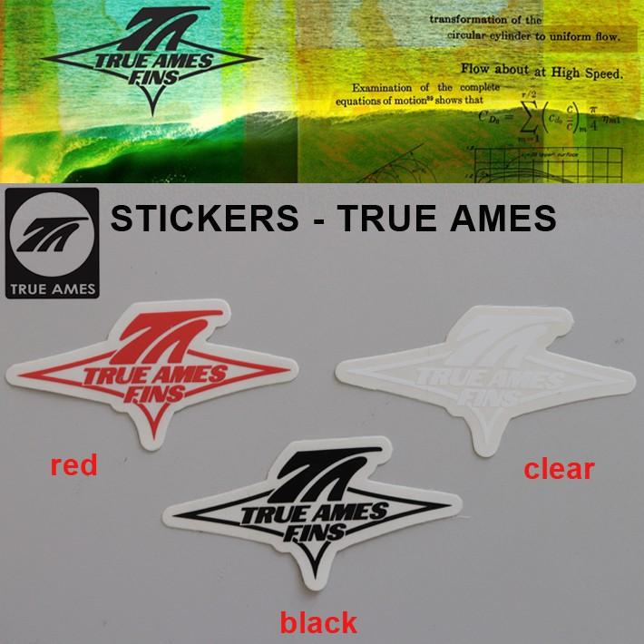 True Amesトゥルーアムス フィン STICKER/ステッカー【True Ames Classic Logo Sticker 】フィン ...