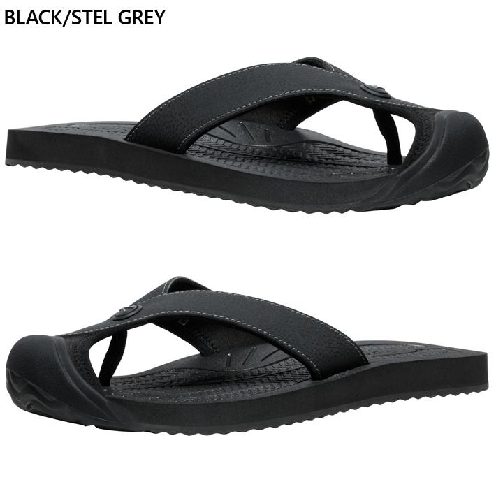 KEEN（キーン） サンダル メンズ BARBADOS TG バルベイドス ティージー -BLACK/STEEL GREY- KEEN ...