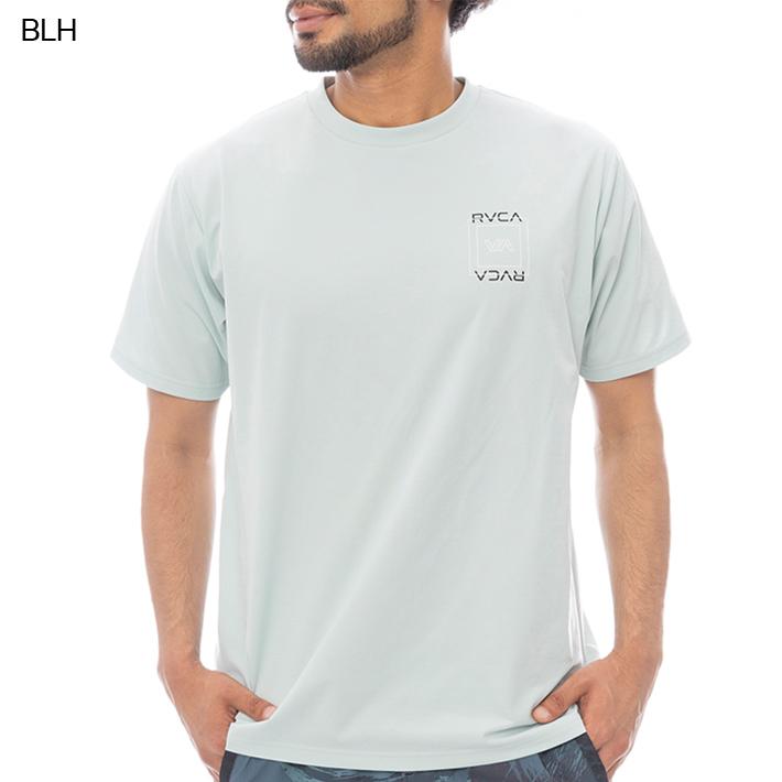 サーフTシャツ RVCA ルーカ メンズ ILL ESCAPE SFST 日差しから肌を守るUVプロテクション(UPF50)を備えたクルーネックの半袖ラッシュガード : SLOW LIFE ...