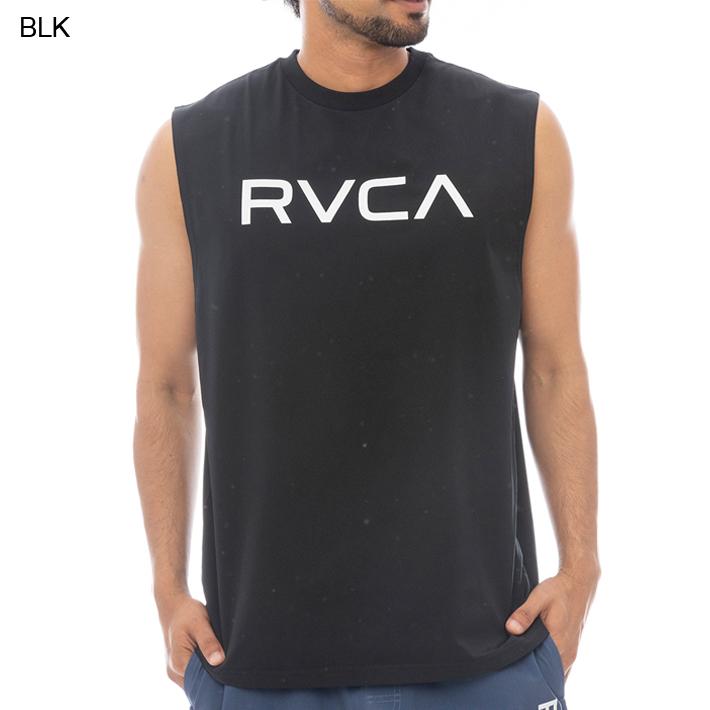 サーフタンクトップ RVCA ルーカ メンズ ILL ESCAPE SFTT 日差しから肌を守るUVプロテクション(UPF50)を備えた袖をカットオフしたノースリーブラッシュガ : SLOW ...