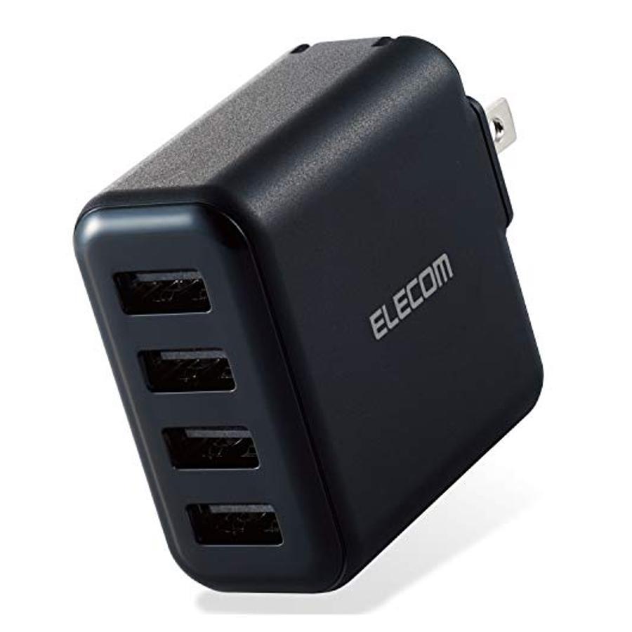 ELECOM エレコム MPA-ACU13BK ブラック USB コンセント 充電器 合計24W USB-A×4 : Two are One - 通販 - Yahoo!ショッピング