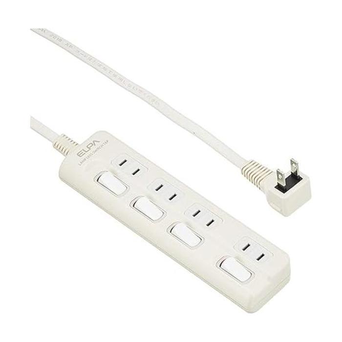 ELPA エルパ WLS-410EB(W)ランプレスタップ 4個口 1m 電源タップ : Two are One - 通販 - Yahoo!ショッピング