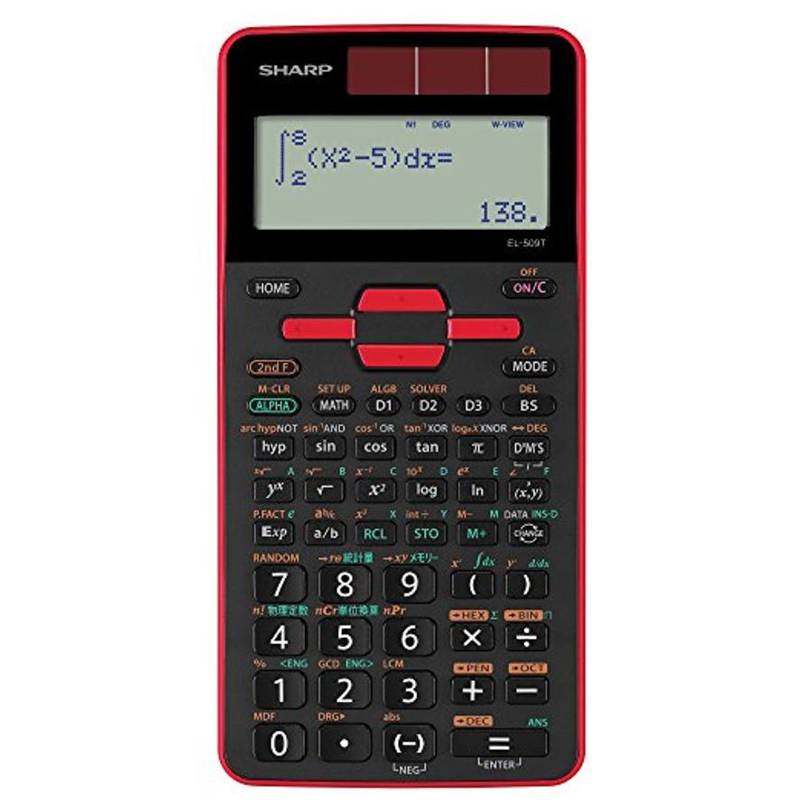 SHARP シャープ EL-509T-RX 関数電卓 レッド ピタゴラス スタンダードモデル : Two are One - 通販 - Yahoo!ショッピング