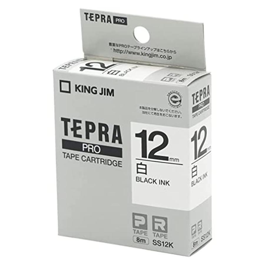 キングジム SS12K 白ラベル1個 12mm テープカートリッジ テプラPRO KINGJIM : jk13369-a2106 : Two ...