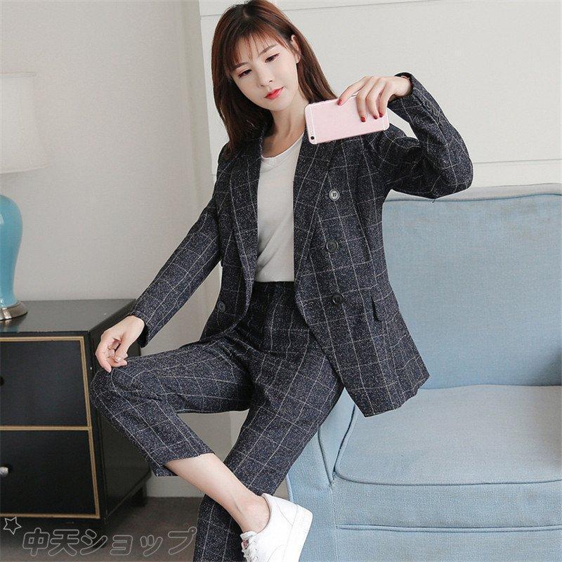 パンツスーツ おしゃれ レディース 夏 秋 長袖 オフィス フォーマル