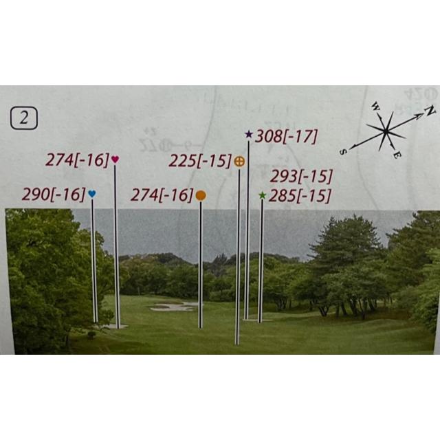 2024 名古屋ゴルフ倶楽部・和合コース（中日クラウンズ仕様・G-11承認版） : TYB18 - 通販 - Yahoo!ショッピング