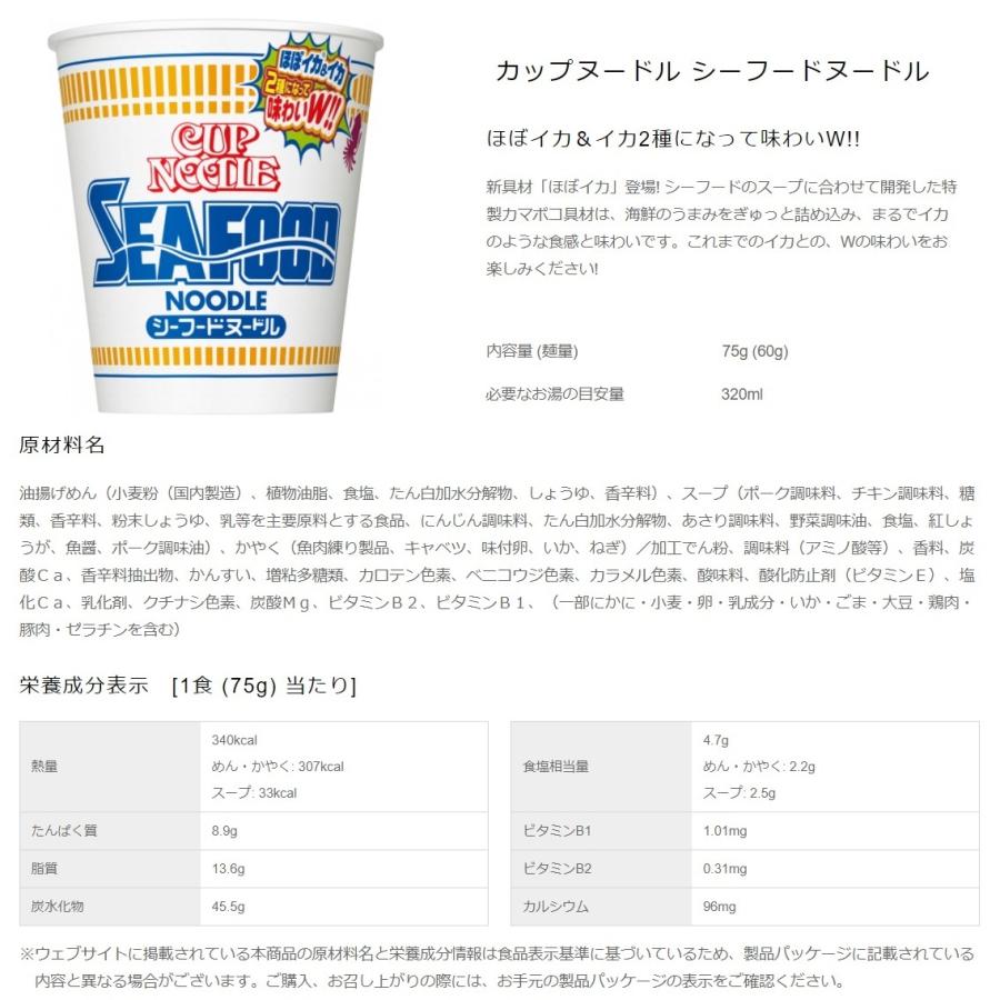 カップヌードル 日清 シーフードヌードル 20個 : TY.FOODSNET - 通販 - Yahoo!ショッピング