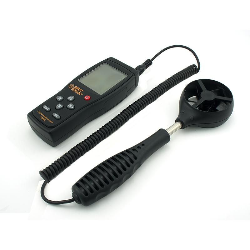 SMART SENSOR デジタル風速計 AS856 風温測定 USBインターフェース機能 風速測定 風量測定 最大値測定 最小値測定 平均値測定 データ保持機能 : サーマルカメラ・計測機器 ...