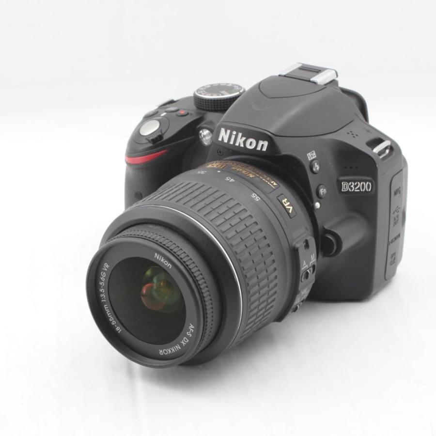 Nikon デジタル一眼レフカメラ D3200 レンズキット AF-S DX NIKKOR 18-55mm f/3.5-5.6G VR付属 ブラック D3200LKBK : SHOP-TYG ...