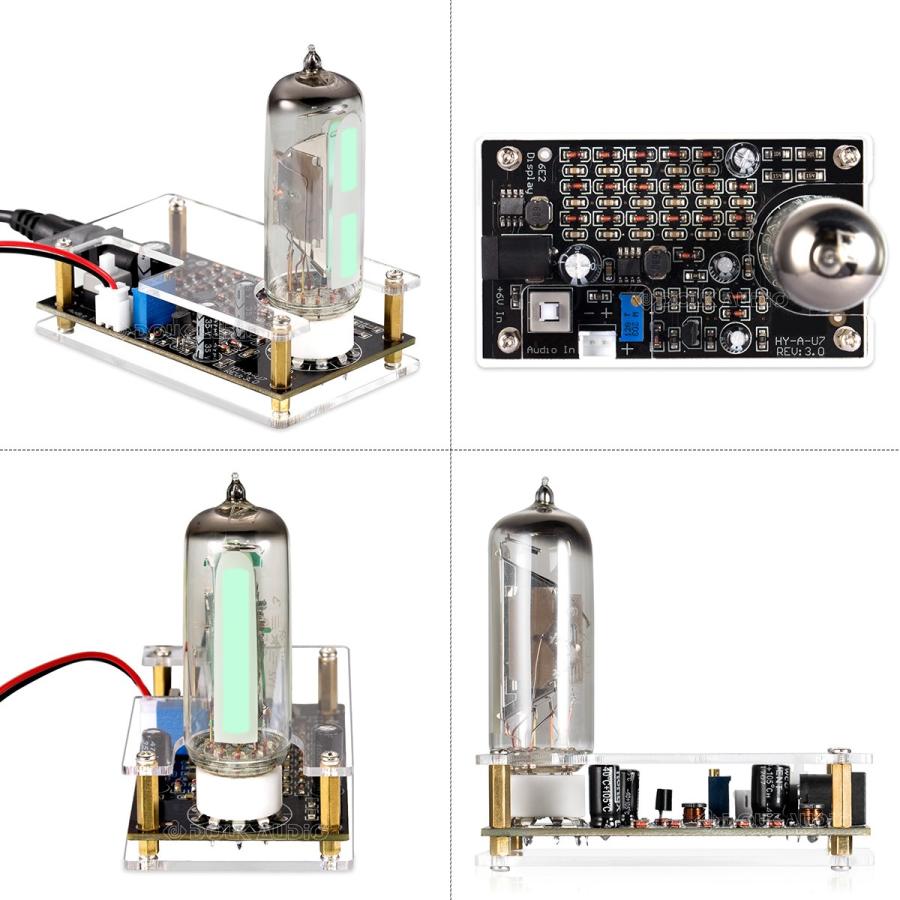 Magic Eye 6E2 EM87 プリアンプ 真空管 オーディオレベルインジケータ VUメーター ドライバボード + ケース : 楽々工房 ...