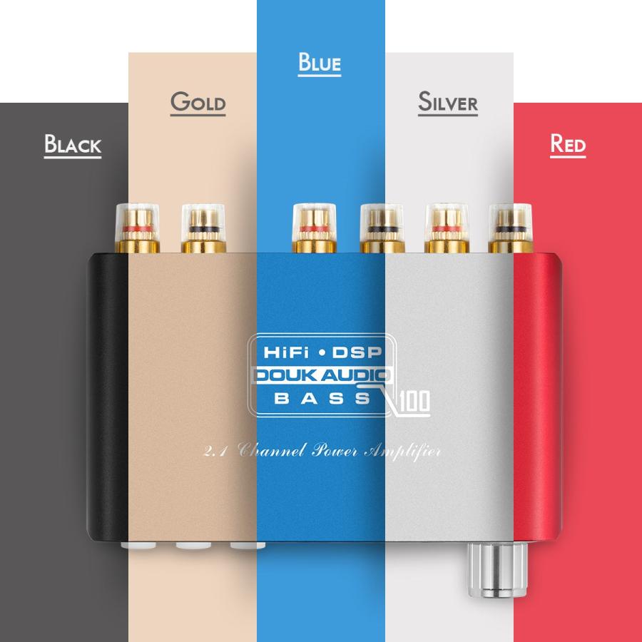 Douk Audio Q100 2.1チャンネル 重低音 高音質 サブウーファー Bluetooth DSP デジタル パワーアンプ ステレオ ...