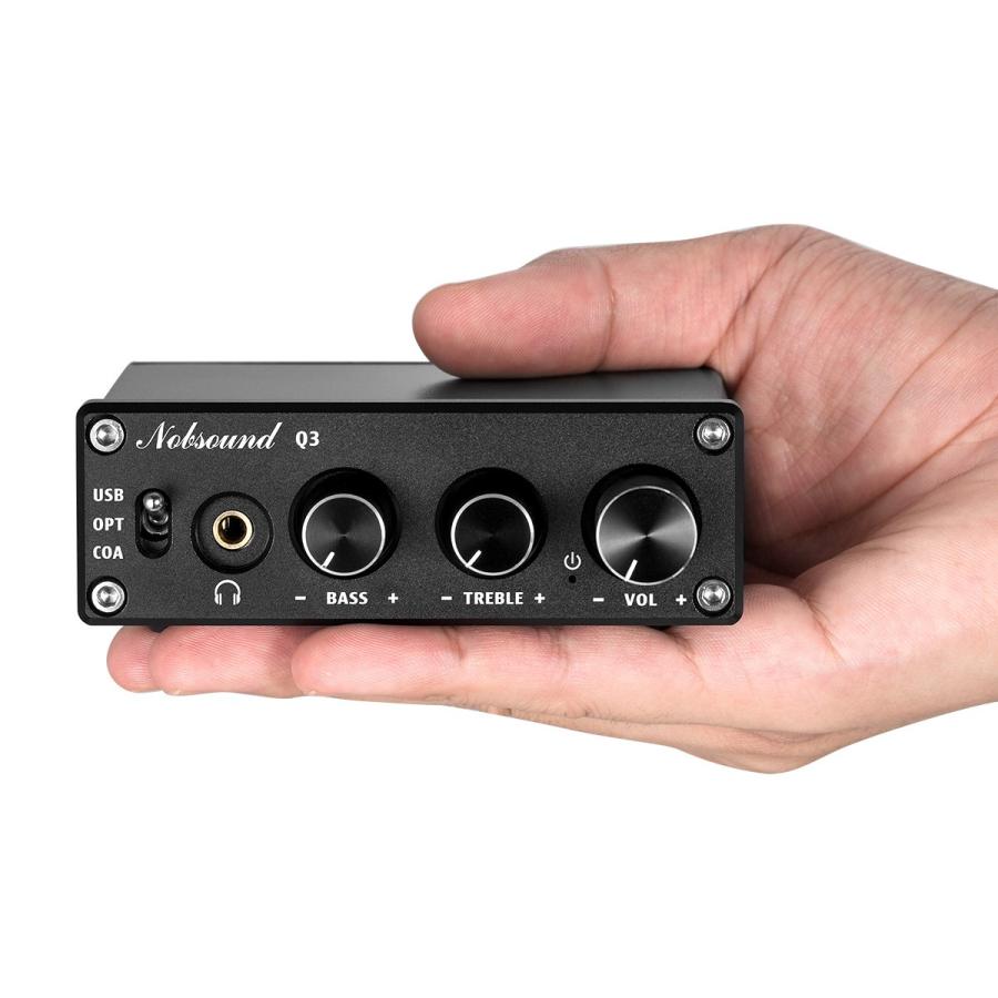 Nobsound Q3 DAC D / A コンバーター デコーダー USB 同軸 Opt ヘッドフォンアンプ ヘッドアンプ : 楽々工房 ...