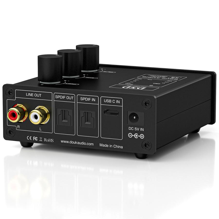 Nobsound K5 USB DAC & ヘッドホンアンプ デジタルアンプ 光オーディオDAC DSD256対応 : 楽々工房 - 通販 ...