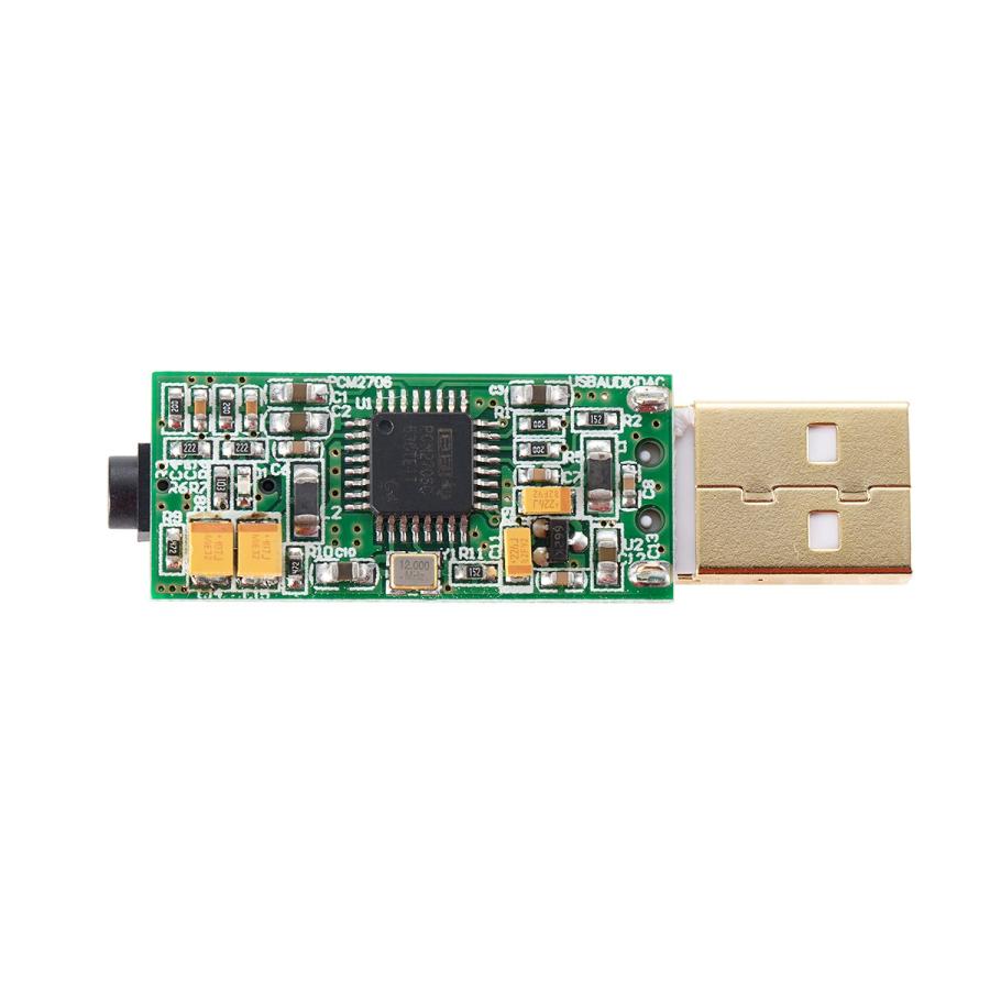 PCM2706 Mini USB DAC オーディオ HiFi サウンドカード デコーダ コンバータ ヘッドフォンアンプ OTG : 楽々工房 ...