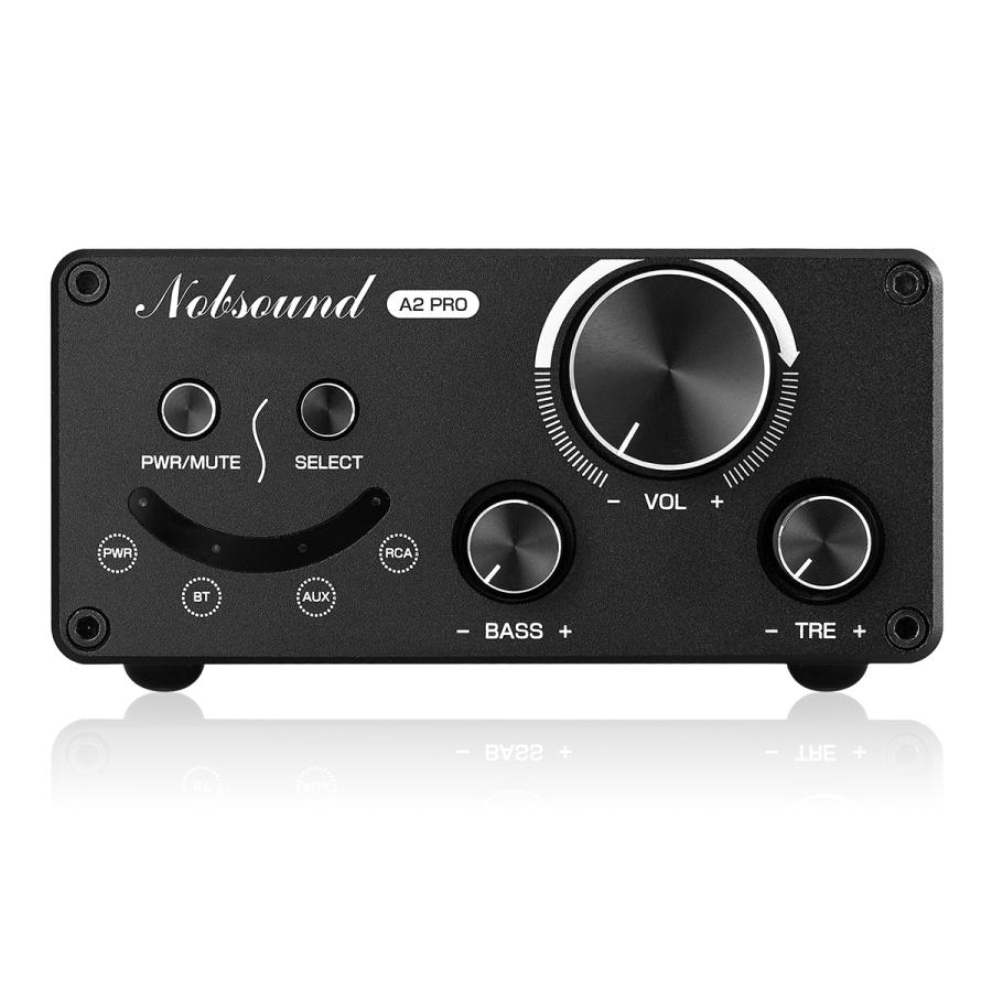 Nobsound A2 PRO HiFi デュアル Bluetooth 5.0 デジタルアンプ ステレオ デスクトップ オーディオ ...