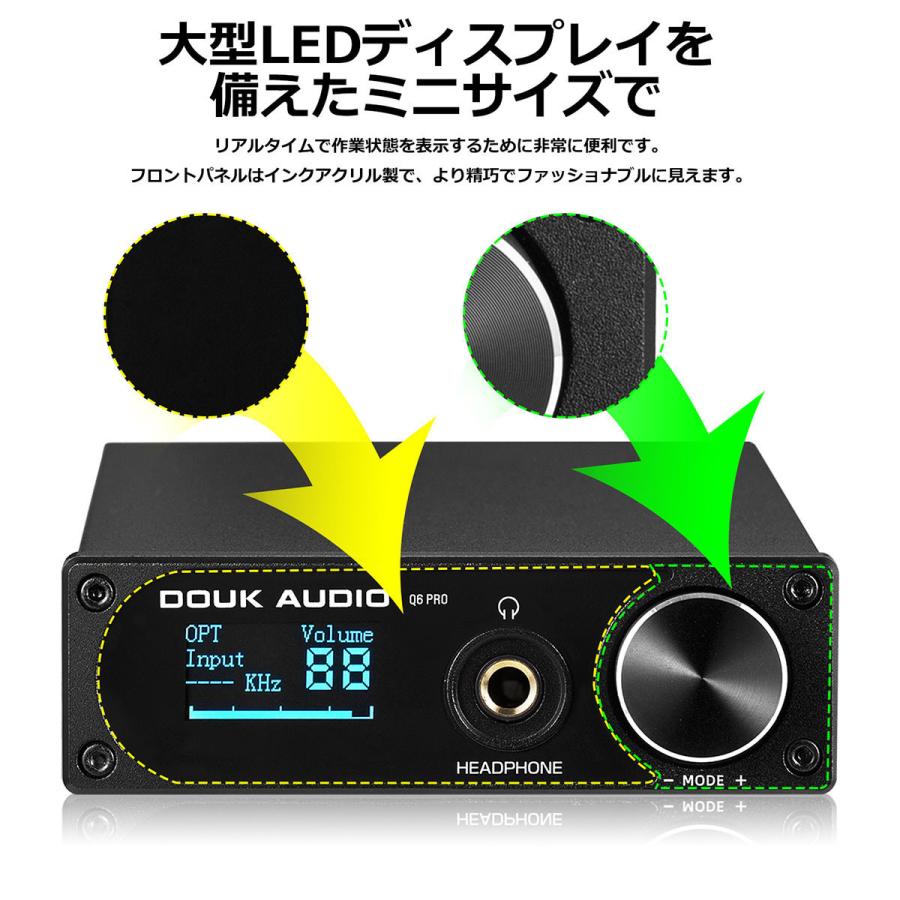 Nobsound Q6 PRO CSR8675 Bluetooth 5.0 DAC デコーダー USB / COAX OPT コンバーター ...