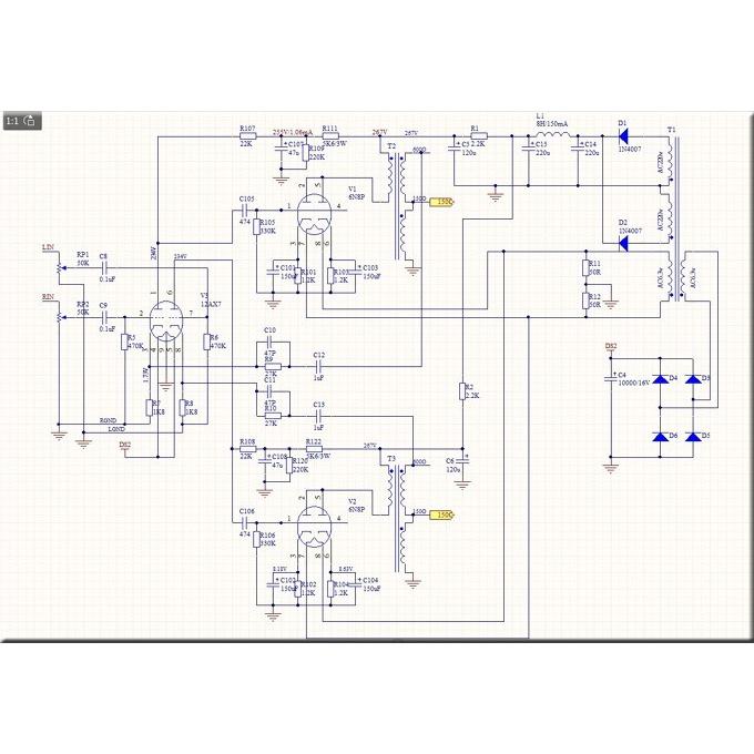 Nobsound 6SN7 ECC83 真空管 ヘッドフォンアンプ A級 ステレオ オーディオ アンプ Hi-Fi プリアンプ ...