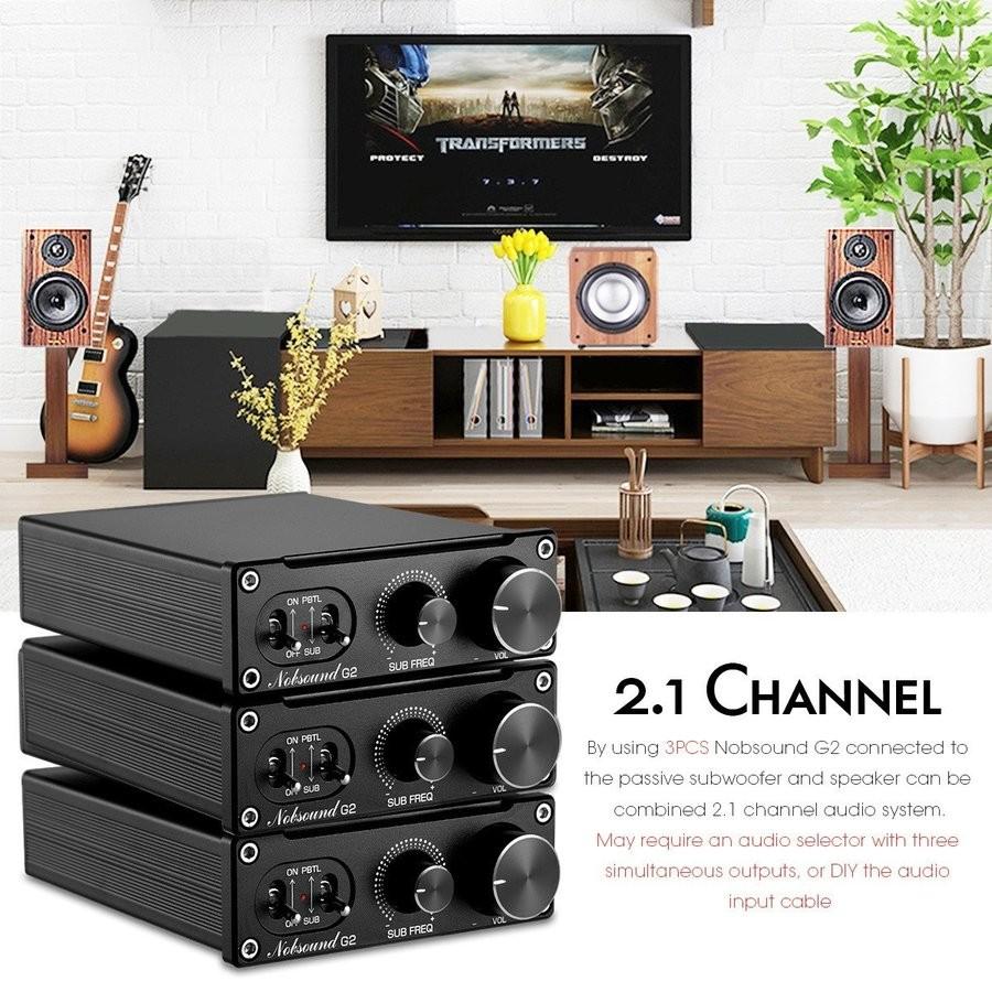 Nobsound G2 サブウーファー / フル周波数 モノチャンネル デジタルパ ワーアンプ 100W : Nobsound - 通販 ...