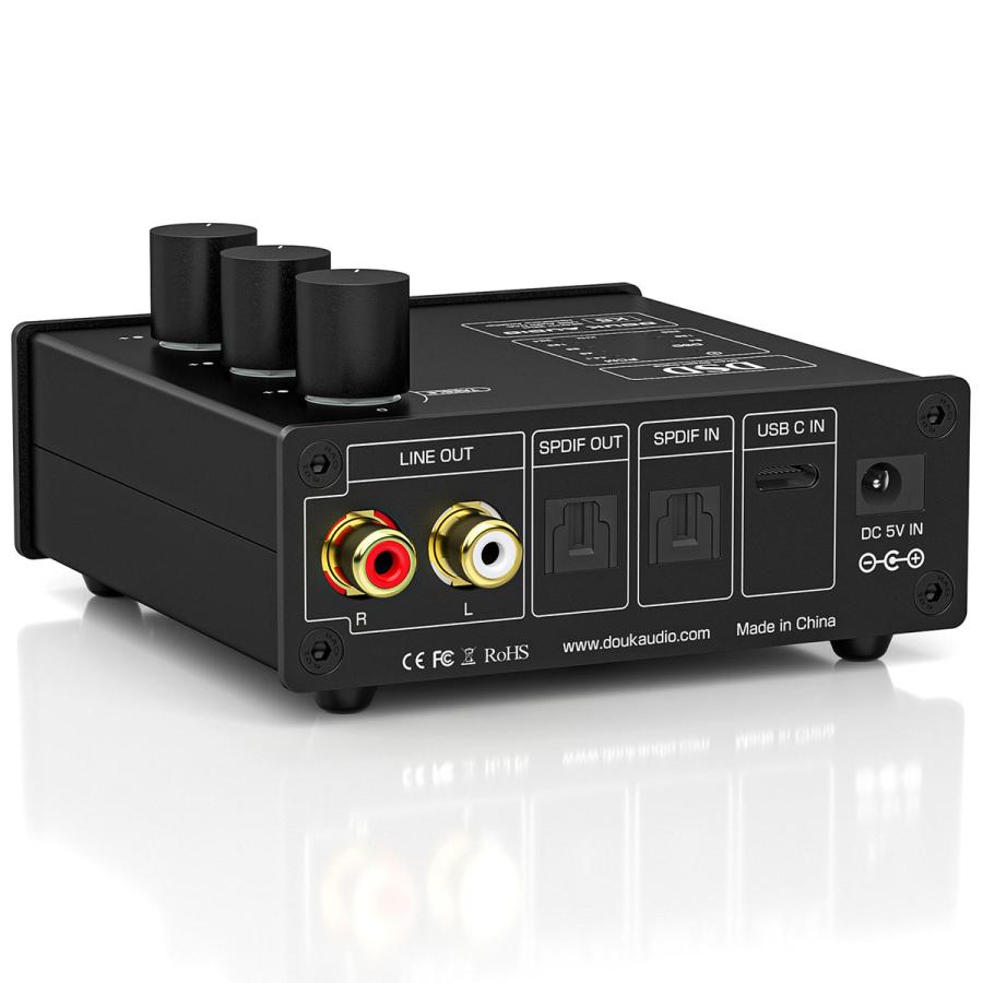 Nobsound K5 USB DAC & ヘッドホンアンプ デジタルアンプ 光オーディオDAC DSD256対応 : Nobsound ...