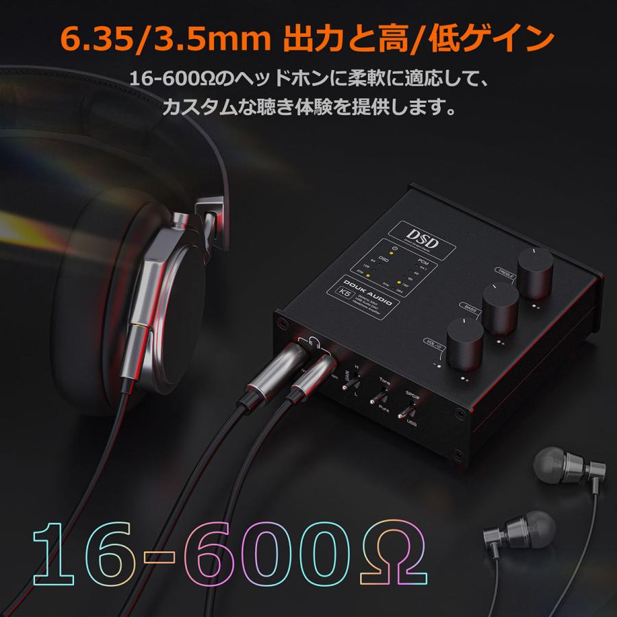 Nobsound K5 USB DAC & ヘッドホンアンプ デジタルアンプ 光オーディオDAC DSD256対応 : Nobsound ...