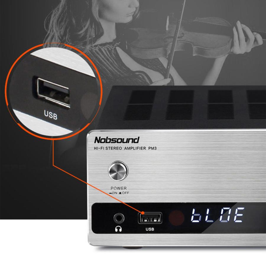 Nobsound PM3 デジタルアンプ DAC内蔵 ブルートゥース5.0 光 デジタル入力 ハイレゾ 192kHz/32bit対応 USB ...