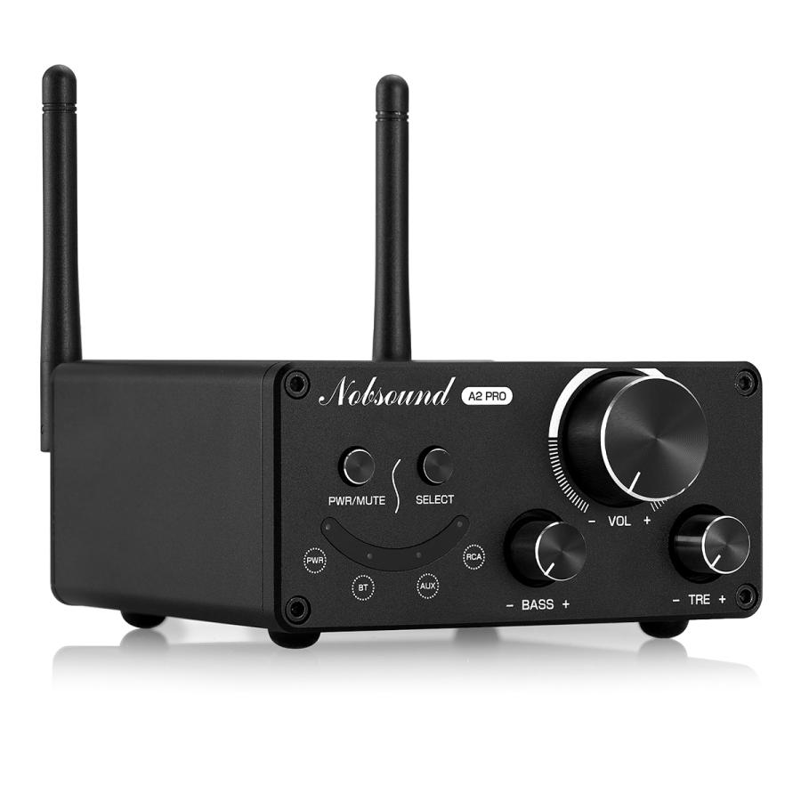 Nobsound A2 PRO HiFi デュアル Bluetooth 5.0 デジタルアンプ ステレオ デスクトップ オーディオ ...
