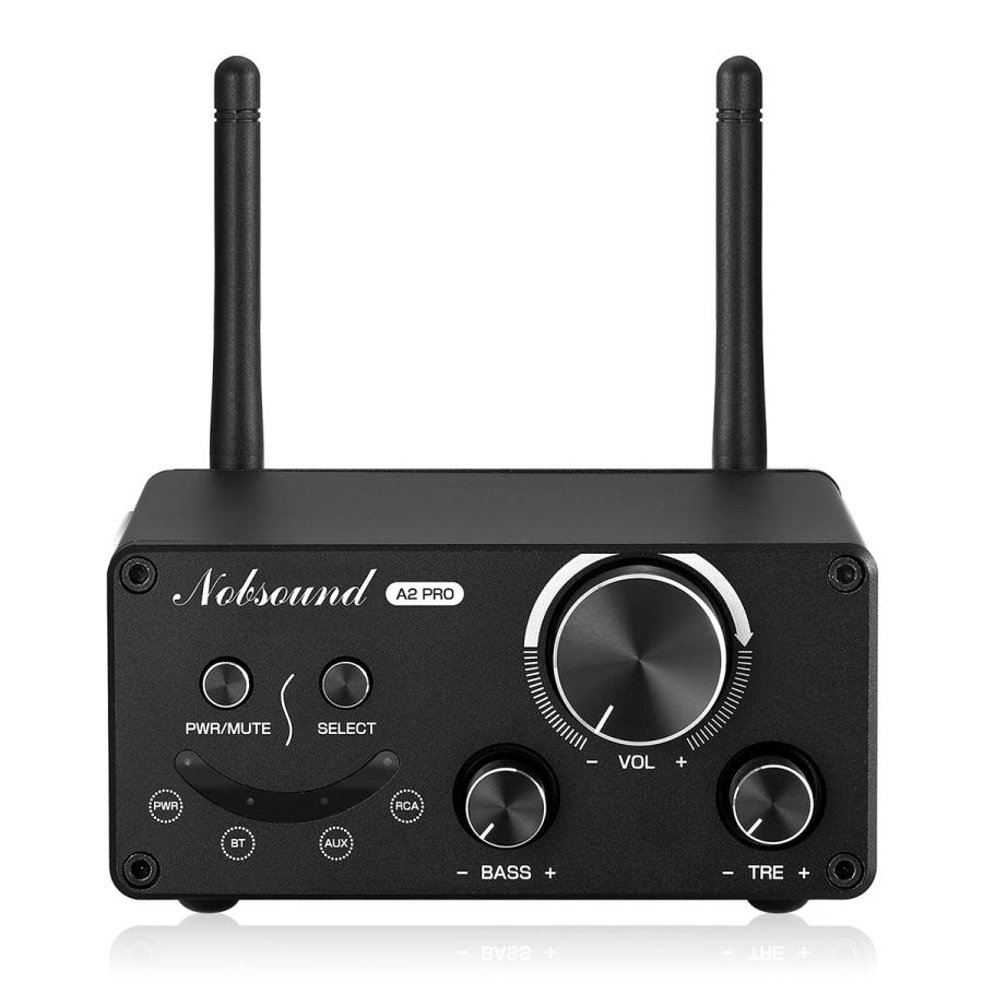 Nobsound A2 PRO HiFi デュアル Bluetooth 5.0 デジタルアンプ ステレオ デスクトップ オーディオ ...