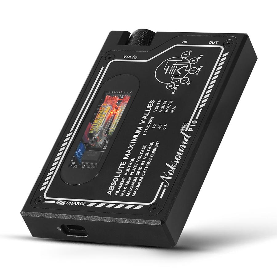 Nobsound P10-PRO ポータブル 真空管 ヘッドホンアンプ Raytheon JAN6418 直熱管搭載 交換可能OPアンプ設計 1200mAh二重バッテリー : Nobsound ...