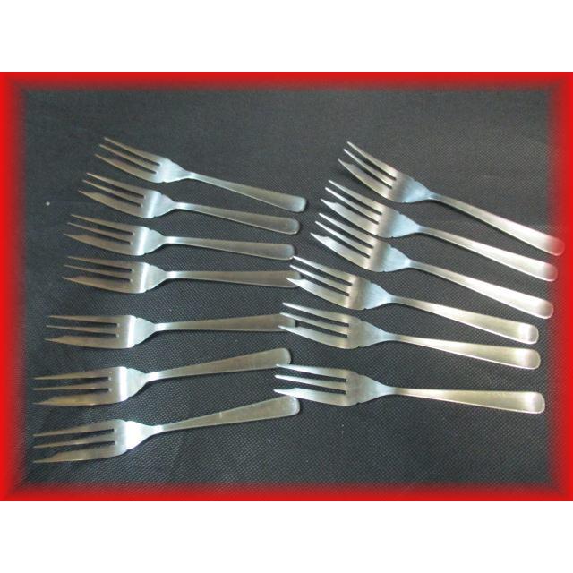 中古良品 業務用 ステンレス フォーク ティーケーキフォーク 13本セット 全長150mm カトラリー 厨房用品 中古 店舗 k0899 ...