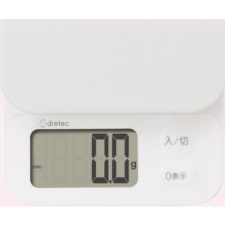 ドリテック デジタルスケール「ガナッシュ」 KS-733WT 2kg ホワイト キッチンスケール : dretec-ks733wt : 厨房・Byonho - 通販 - Yahoo!ショッピング